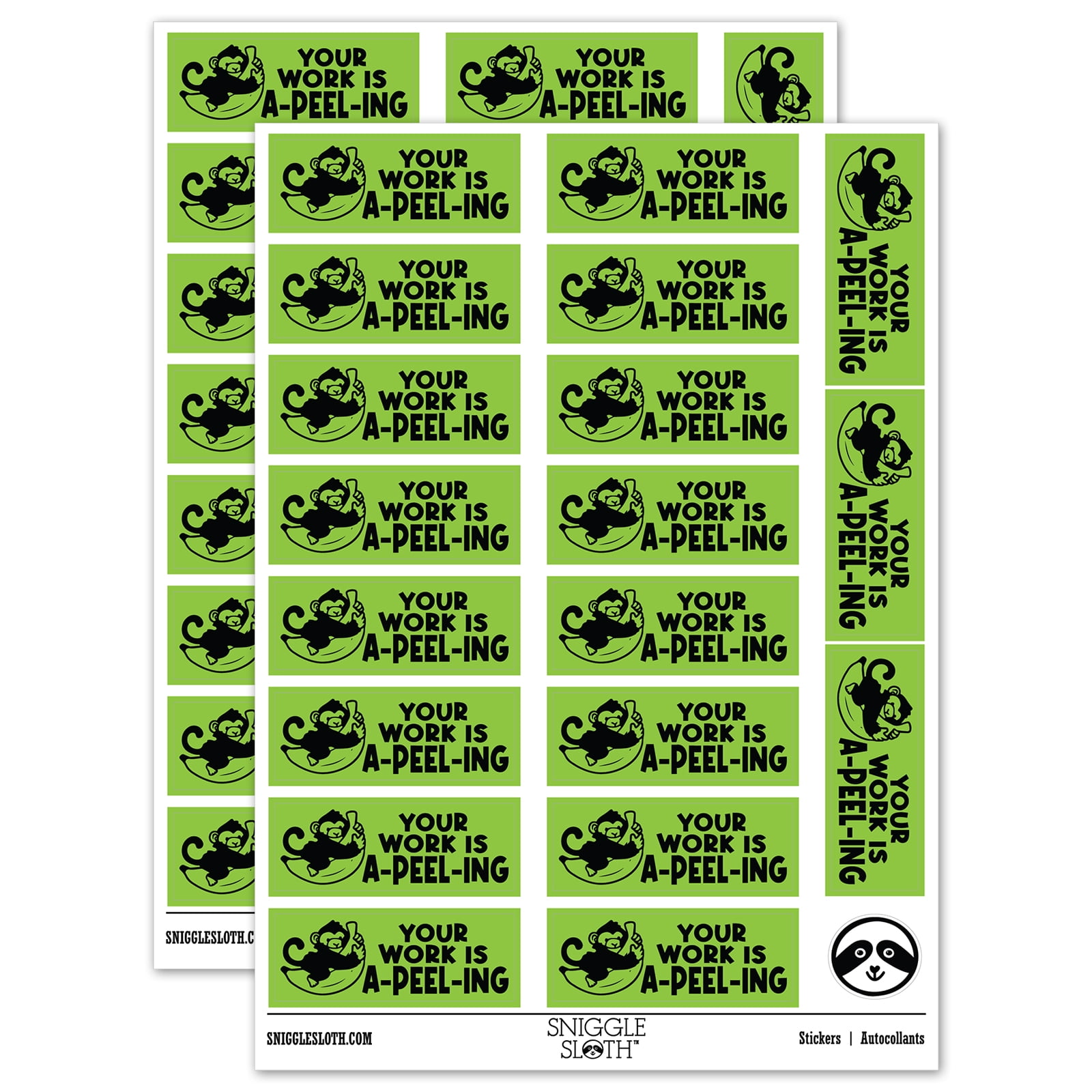 Your Work is A-peel-ing Appealing Banana Teacher Student School Sticker ...