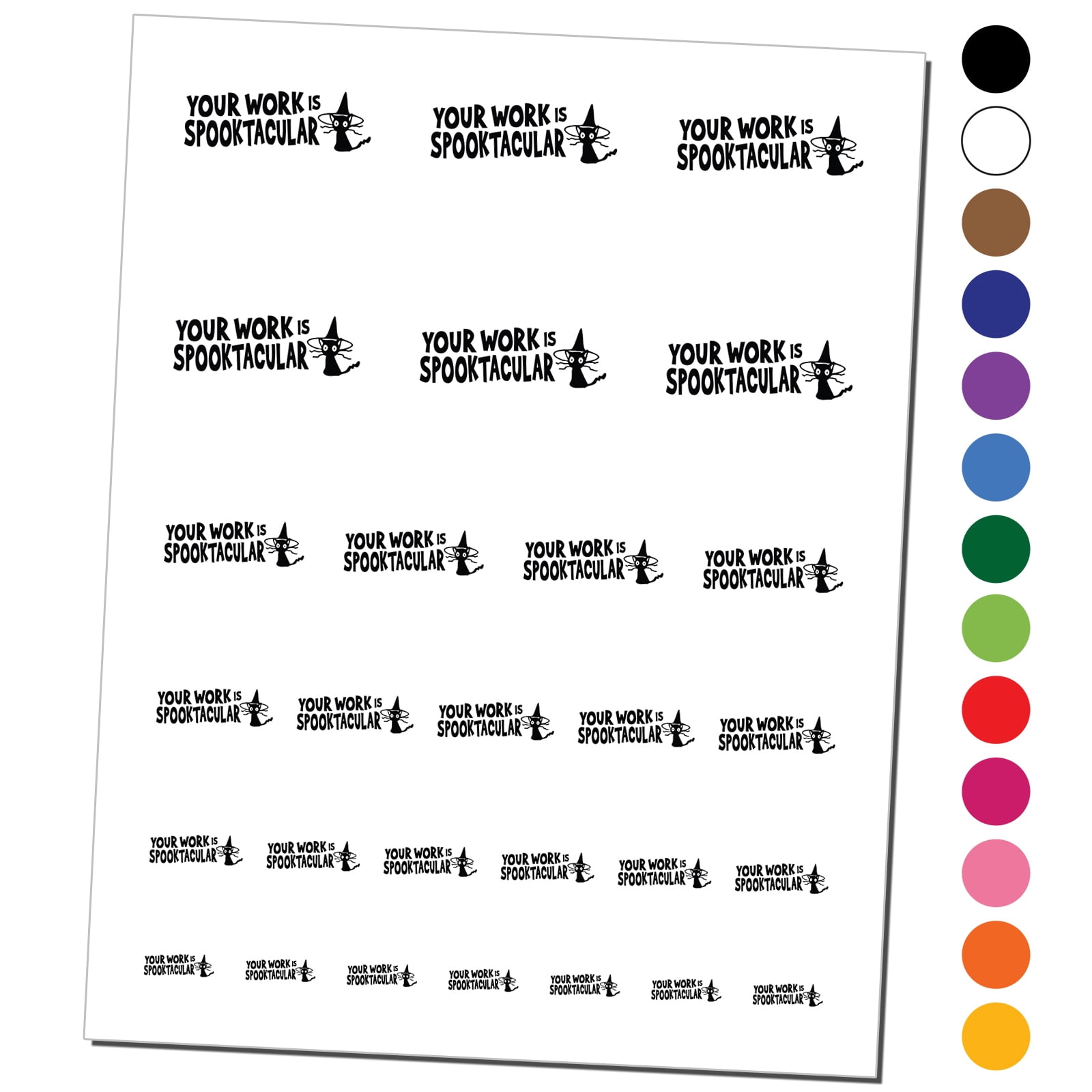 Your Work is Spooktacular Spectacular Teacher Student School Water ...