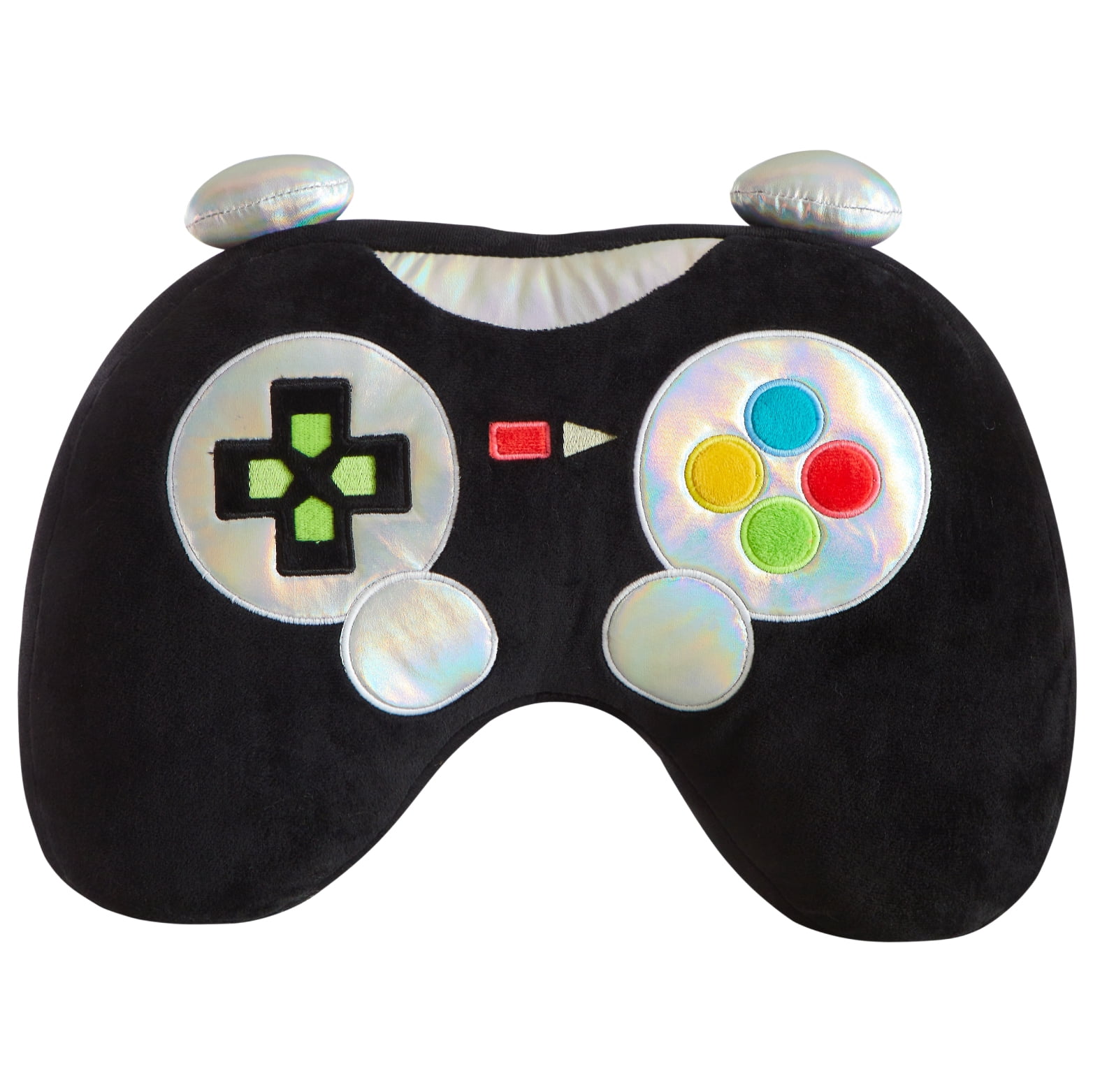 Your Zone 16" Huggable Gamer Pillow & 50" x 60" Throw Set, Black ...