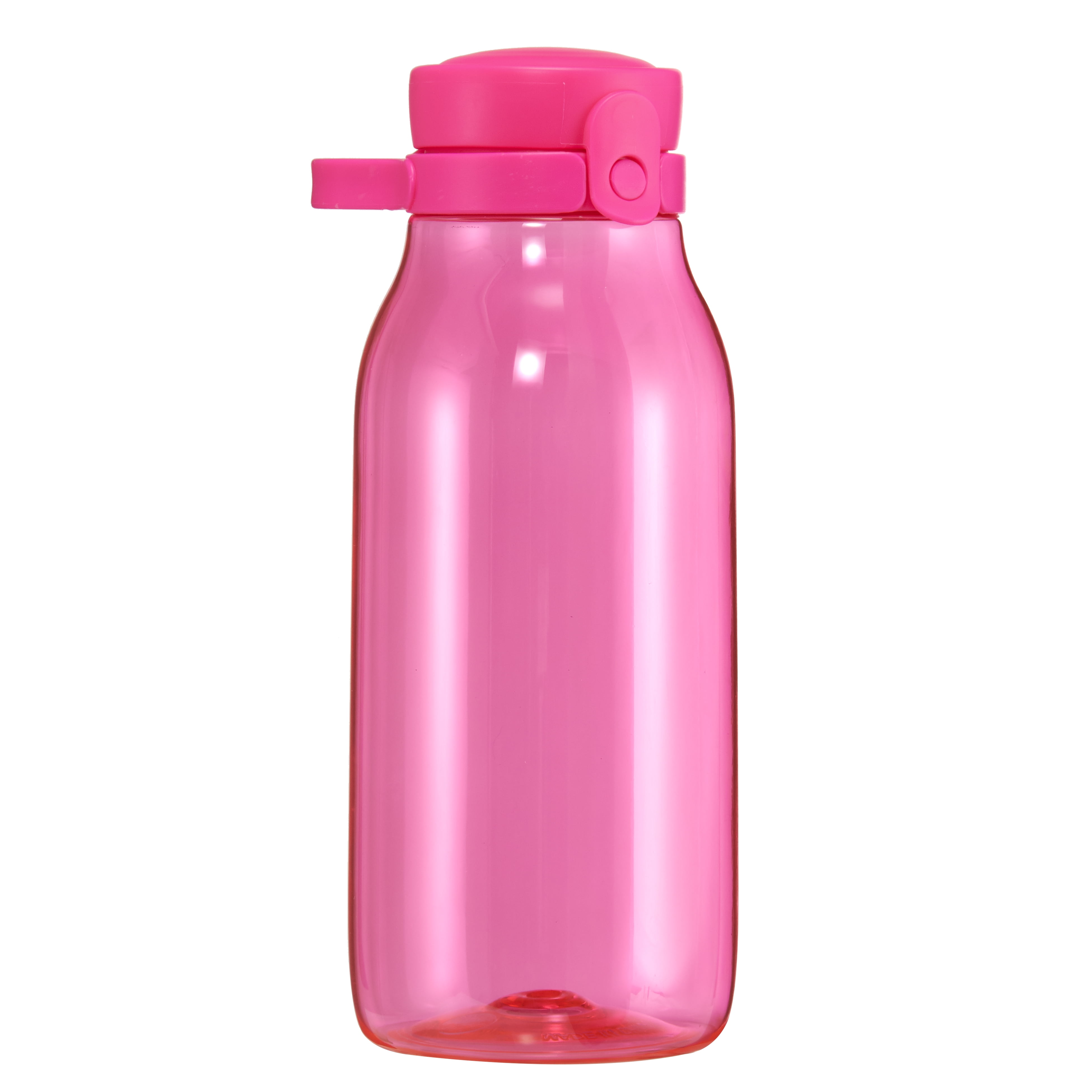 Your Zone 16 oz Plastic Chug Lid Water Bottle for Kids, Pink - Walmart.com