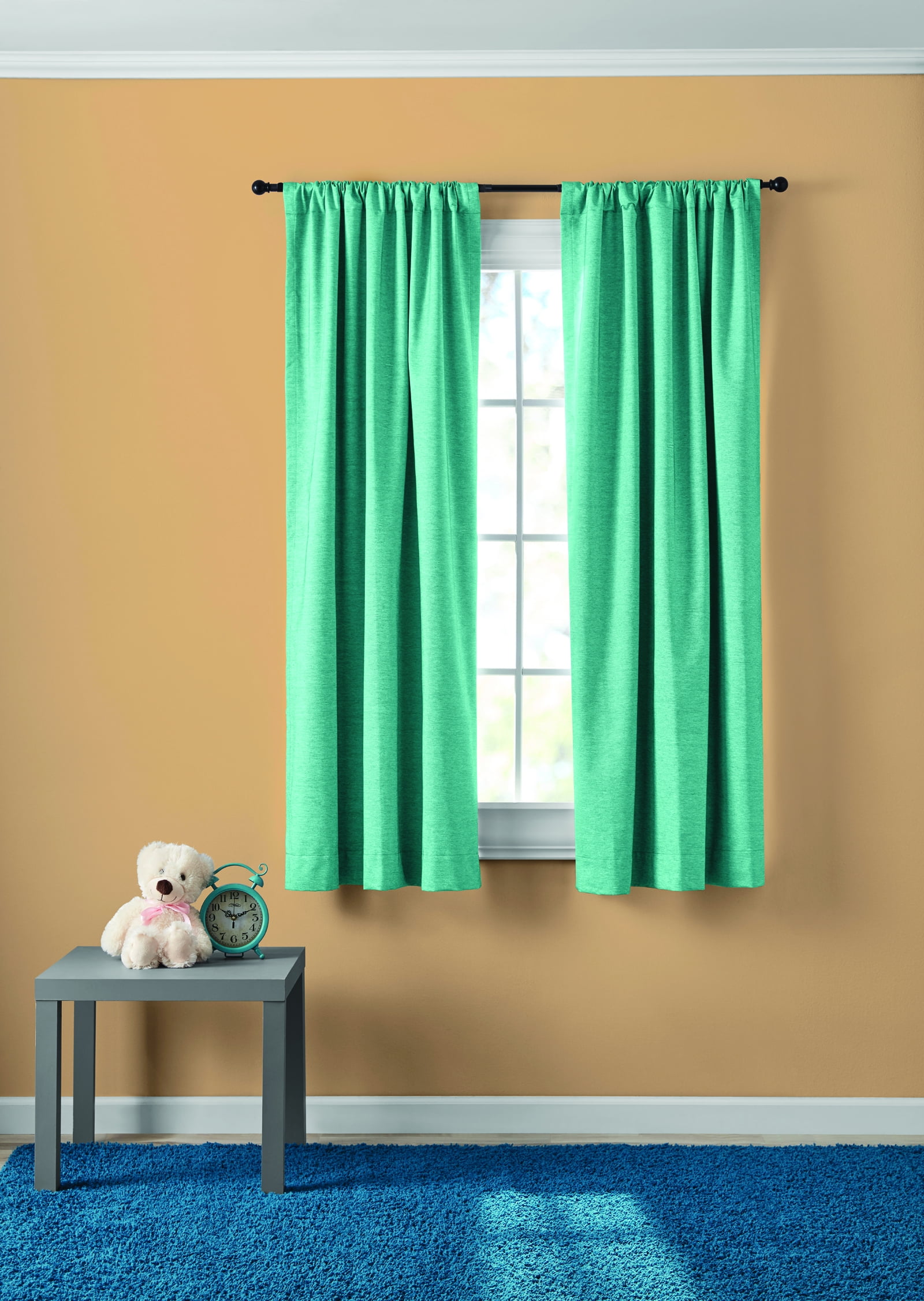 Brandclub - Your Zone Blackout Curtain Panel Pair, Set of 2, Chambray ...