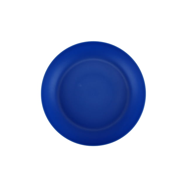 Your Zone Blue Plastic Round Plate, Single Piece - Walmart.com