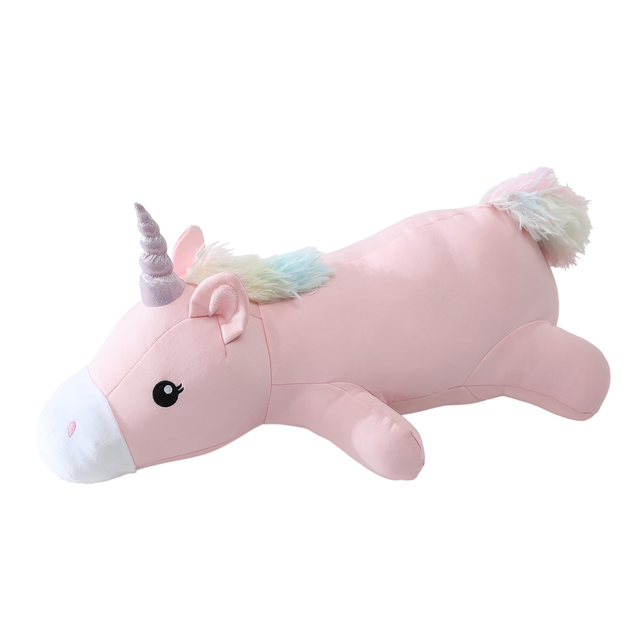 Your Zone Pink Unicorn Cooling Plush Pillow 20 x 7 inches Soft Cuddle ...