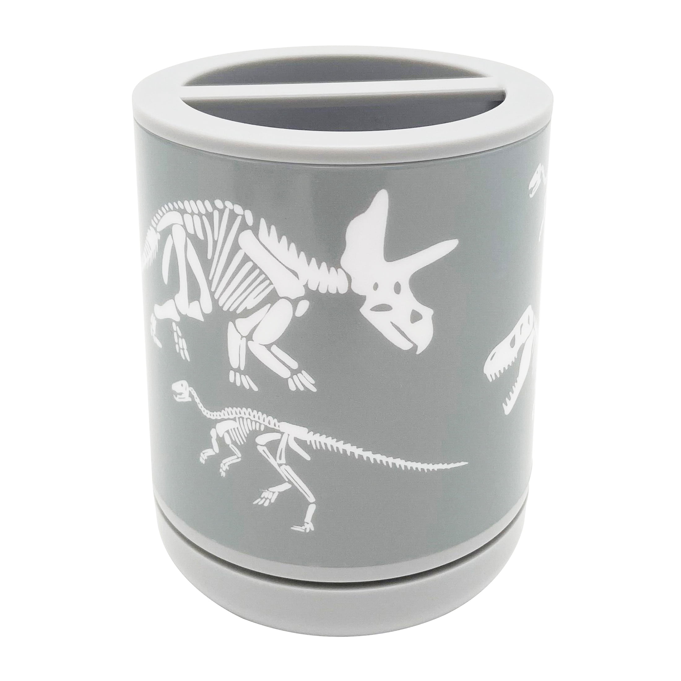 Your Zone Kids Plastic Dinosaur Toothbrush Holder with Non-Slip Bottom ...