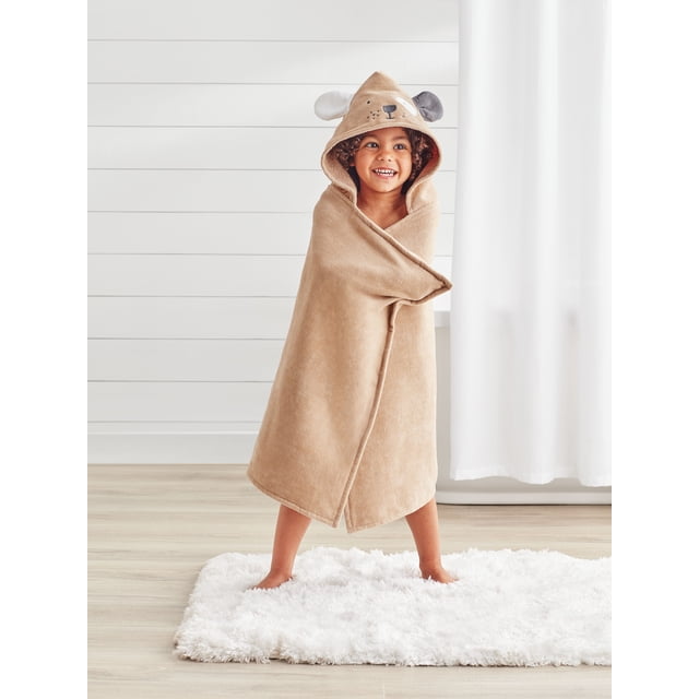 Your Zone Kids Dog Cotton Hooded Towel - Walmart.com