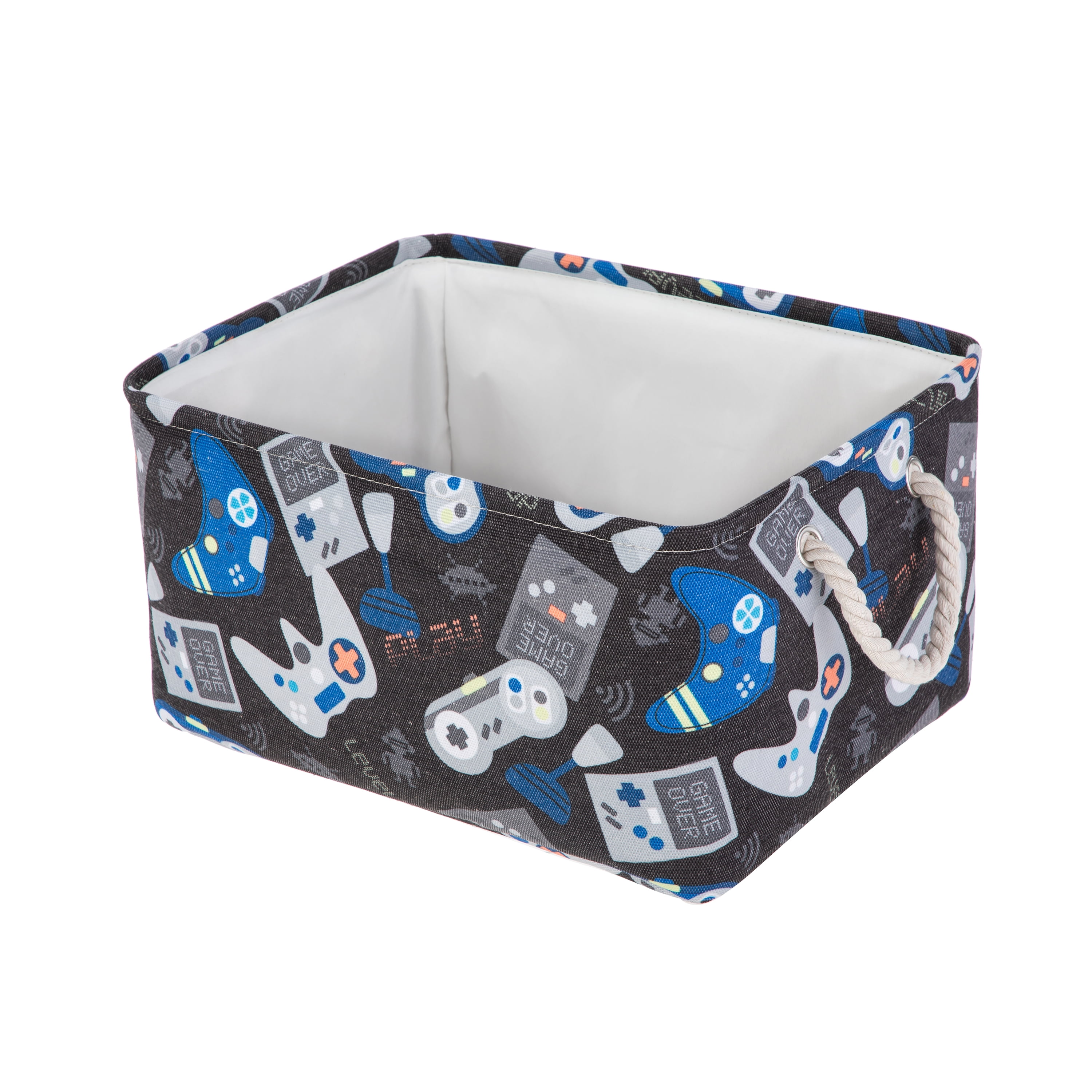 Your Zone Gamer Canvas Kids Storage Bin with Handles, Toy Organizer, 14 ...