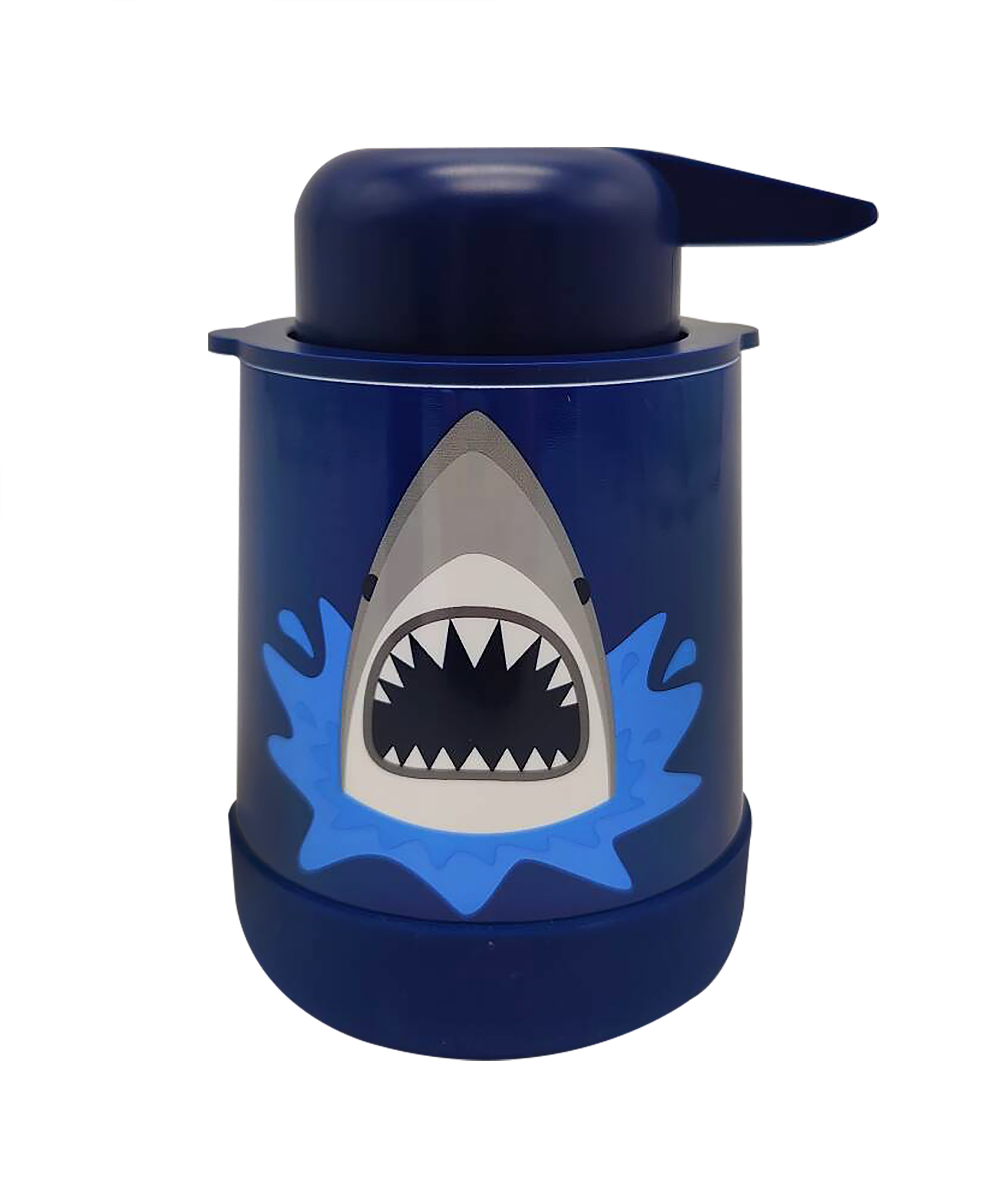 Your Zone Kids Shark Soap Pump with Nonslip Bottom, Durable Plastic ...