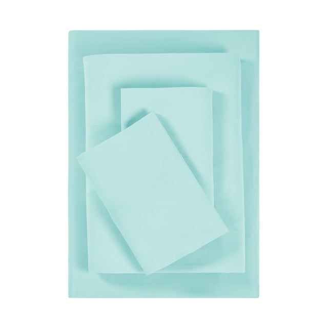 Your Zone 4-Piece Kids Soft Microfiber Sheet Set, Teal, Full - Walmart.com