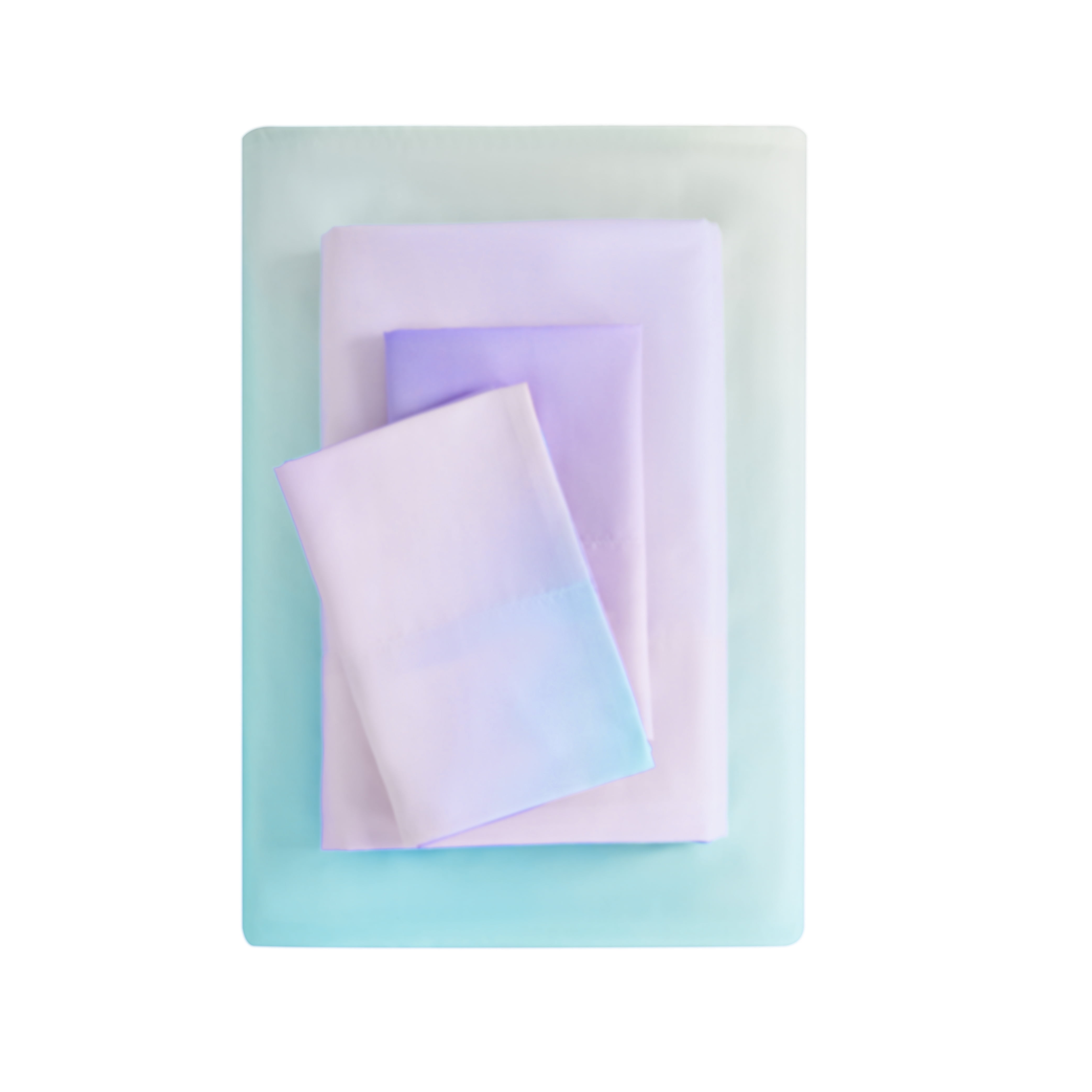 Your Zone Kids Super Soft Microfiber Sheet Set, Ombre, Full, 4 Piece ...