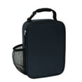 Your Zone Reusable Insulated Lunch Bag with Handle and Side Mesh Bottle ...