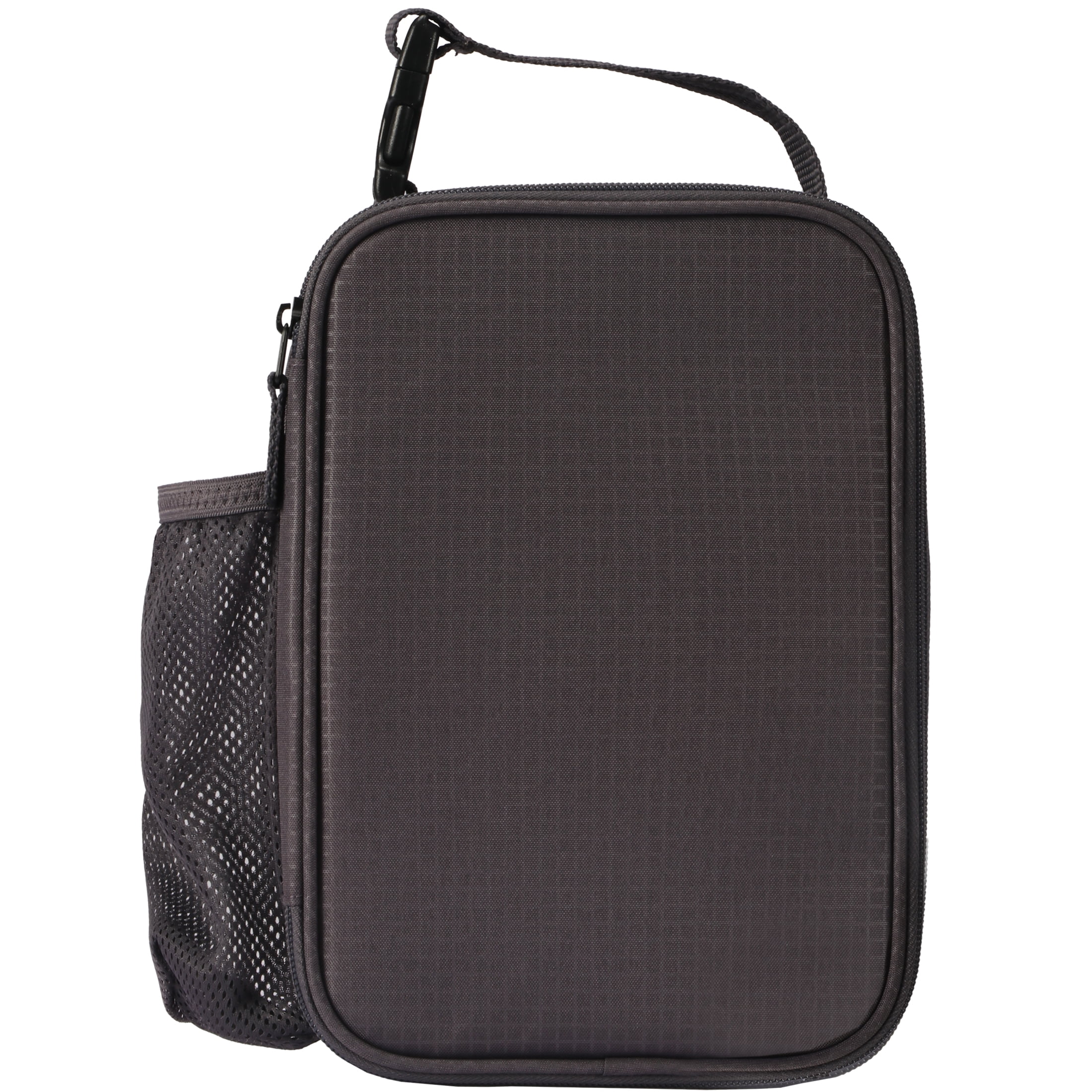 Your Zone Gray Insulated Reusable Lunch Bag, Polyester Lunch Box with ...