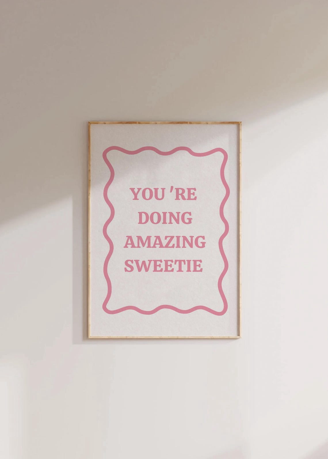 Youre Doing Amazing Sweetie Poster Trendy Wall Art Preppy Aesthetic ...