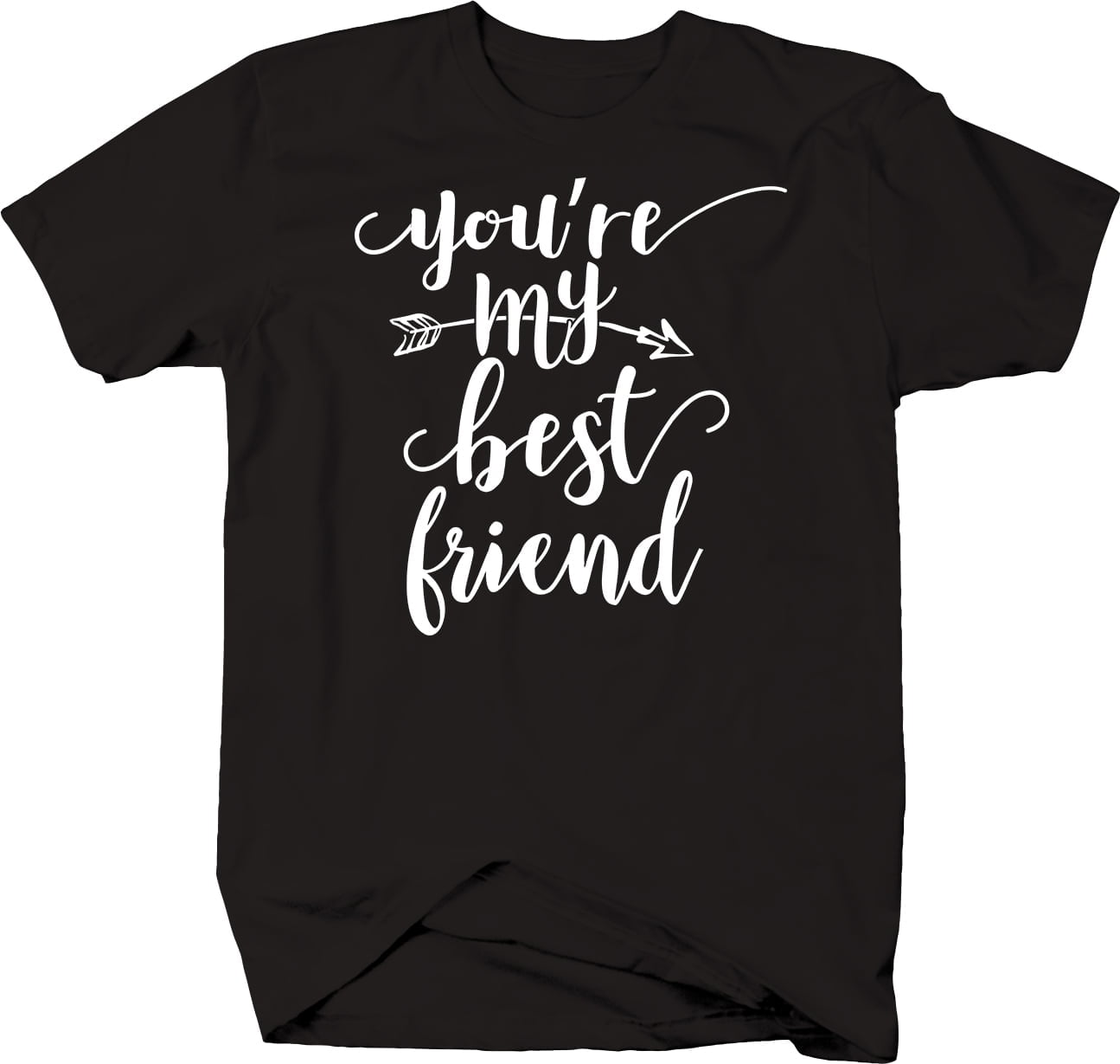 Youre my Best Friend Arrow Friendship Graphic Tshirts Xlarge Black ...