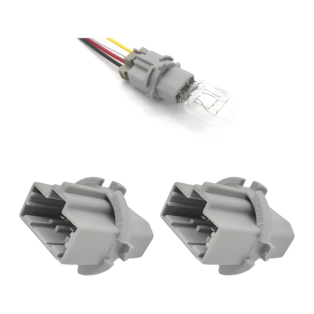 Yourkar 2 PCS Car Rear Tail Light Brake Lamp Socket, OEM 33515S50003 ...