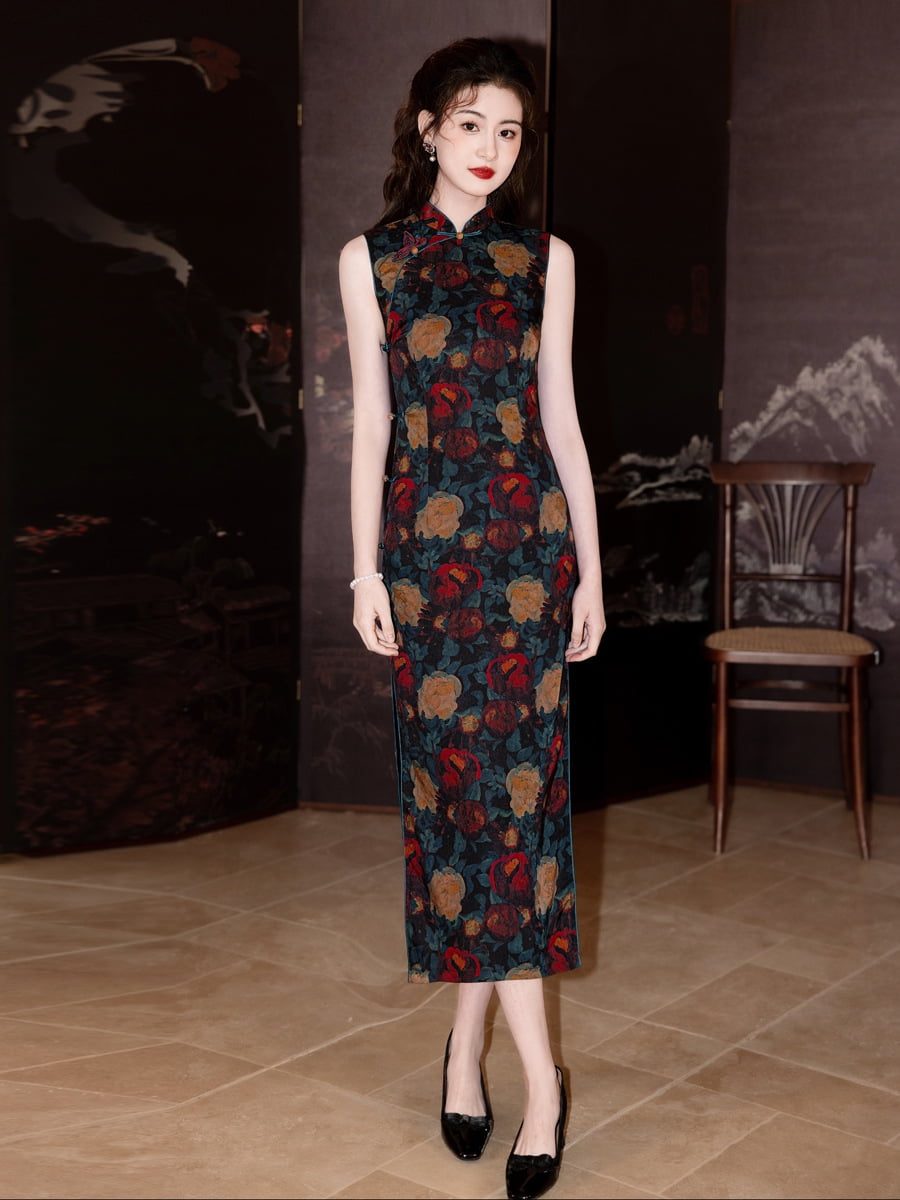 Yourqipao Sleeveless Cheongsam 2025 New Improved Young Girl Retro Style ...