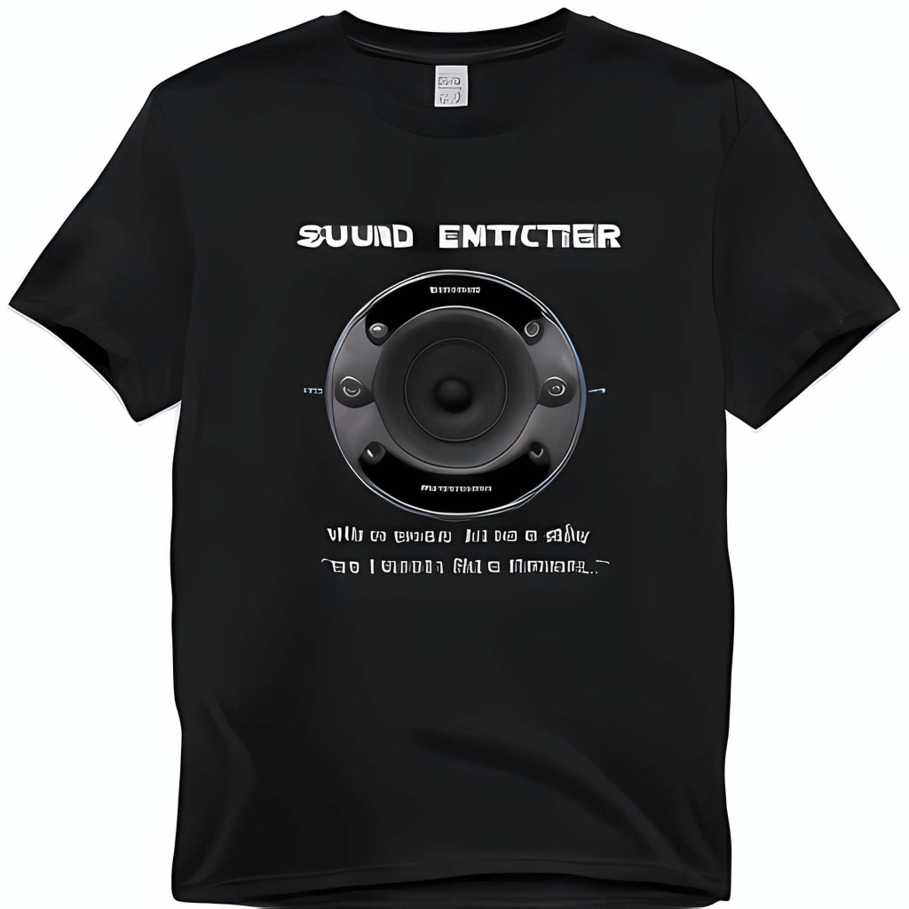 Yourself in Sound: S damer Sound System T-Shirt with 3D Speaker Design ...