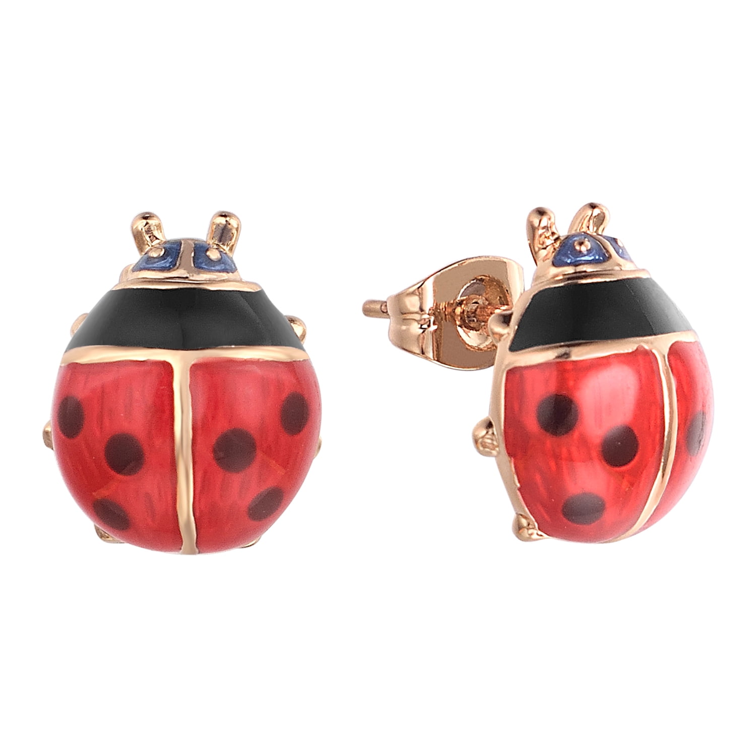 Yoursfs Red Ladybug Earrings Stud Earrings for Women Gold Plated ...