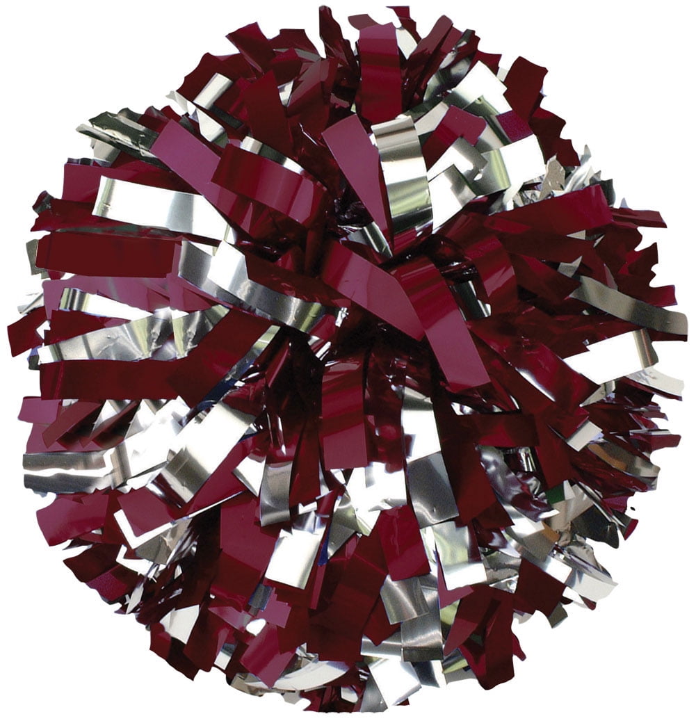 Youth 2-Color Metallic Cheerleading Pom Mmar/Msil - Walmart.com