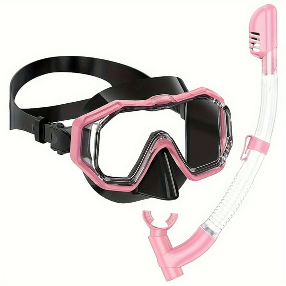 Youth 3-Window Snorkeling Mask and Breathing Tube Set Wide-Angle HD ...