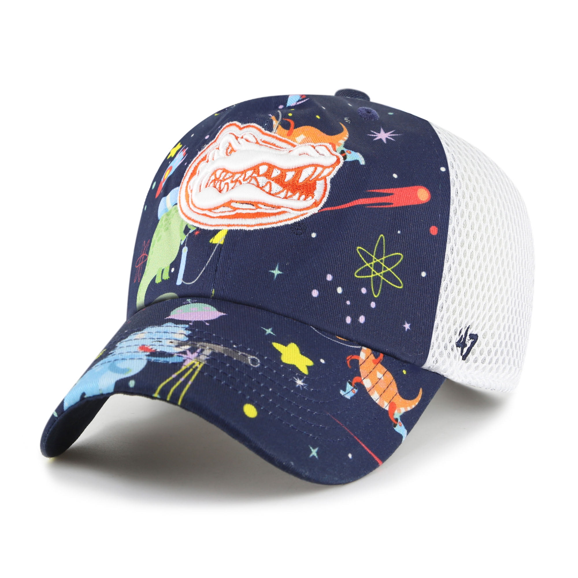 Youth-'47 Navy Florida Gators Space Dino Clean Up Adjustable Hat ...