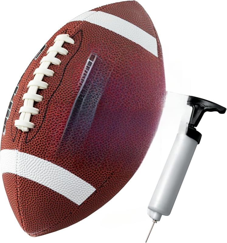 Youth + Adult Footballs - Extra Grip 1000 Official Size, Junior + Pee Wee Kids - 1 + 12 Packs ...