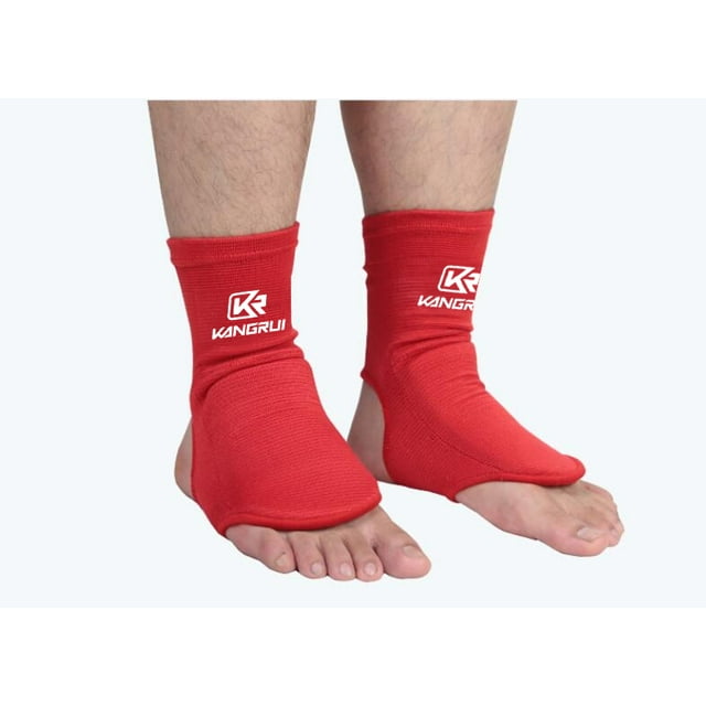 Youth/Adult MMA Boxing Shin Guards Kickboxing Ankle Support Equipment ...