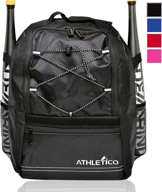 Youth Baseball Bag - Bat Backpack for Baseball, T-Ball & Softball ...