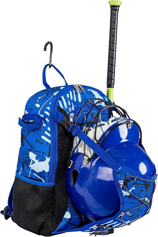 Youth Baseball Bat Bag Backpack, T-Ball & Softball Equipment Gear for ...