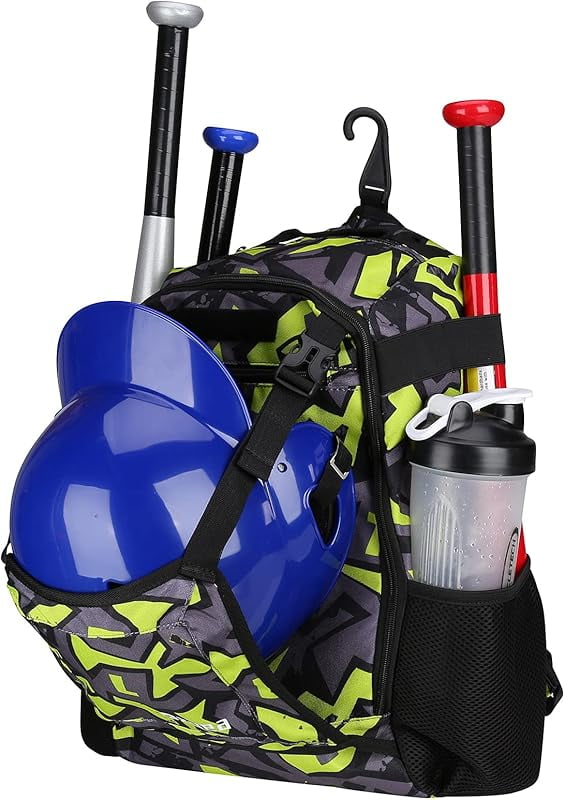 Youth Baseball Bat Bag Backpack, T-Ball & Softball Equipment & Gear for ...