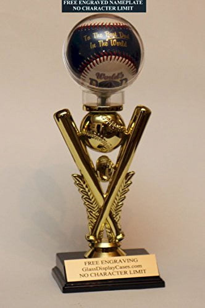 Youth Baseball Personalized Display Case for a Game Ball Award - Trophy ...