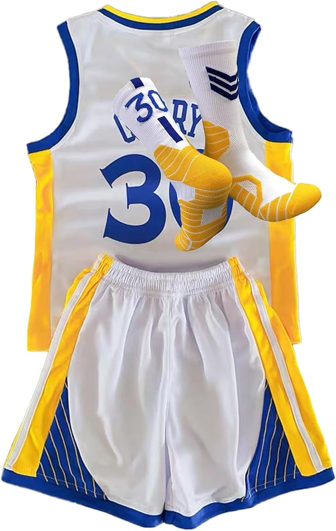 Youth Basketball Jersey No. 30 Curry Jersey For Boys Classic Basketball ...
