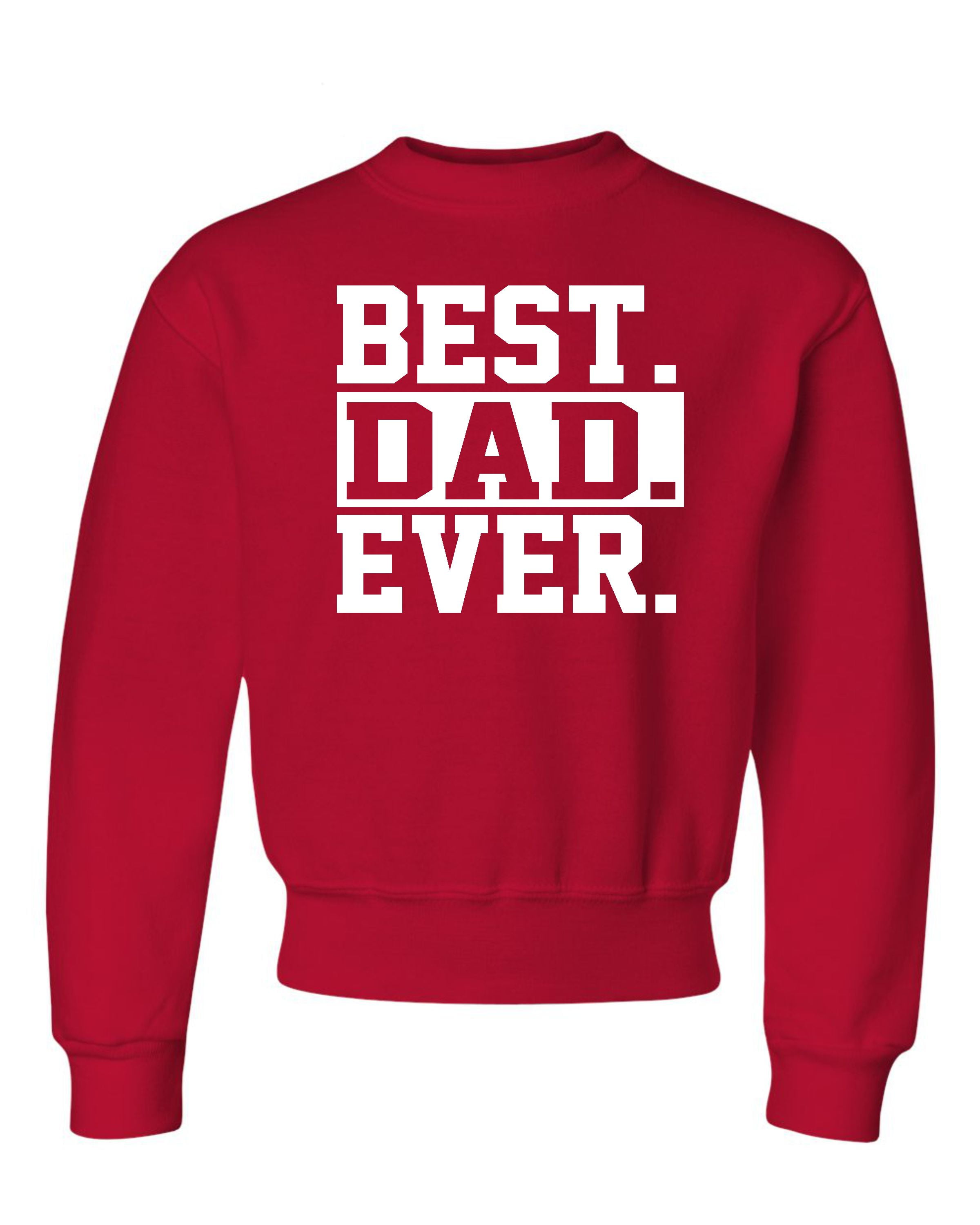 Youth Best Dad Ever #1 Dad World's Greatest Dad Fathers Day Crewneck ...