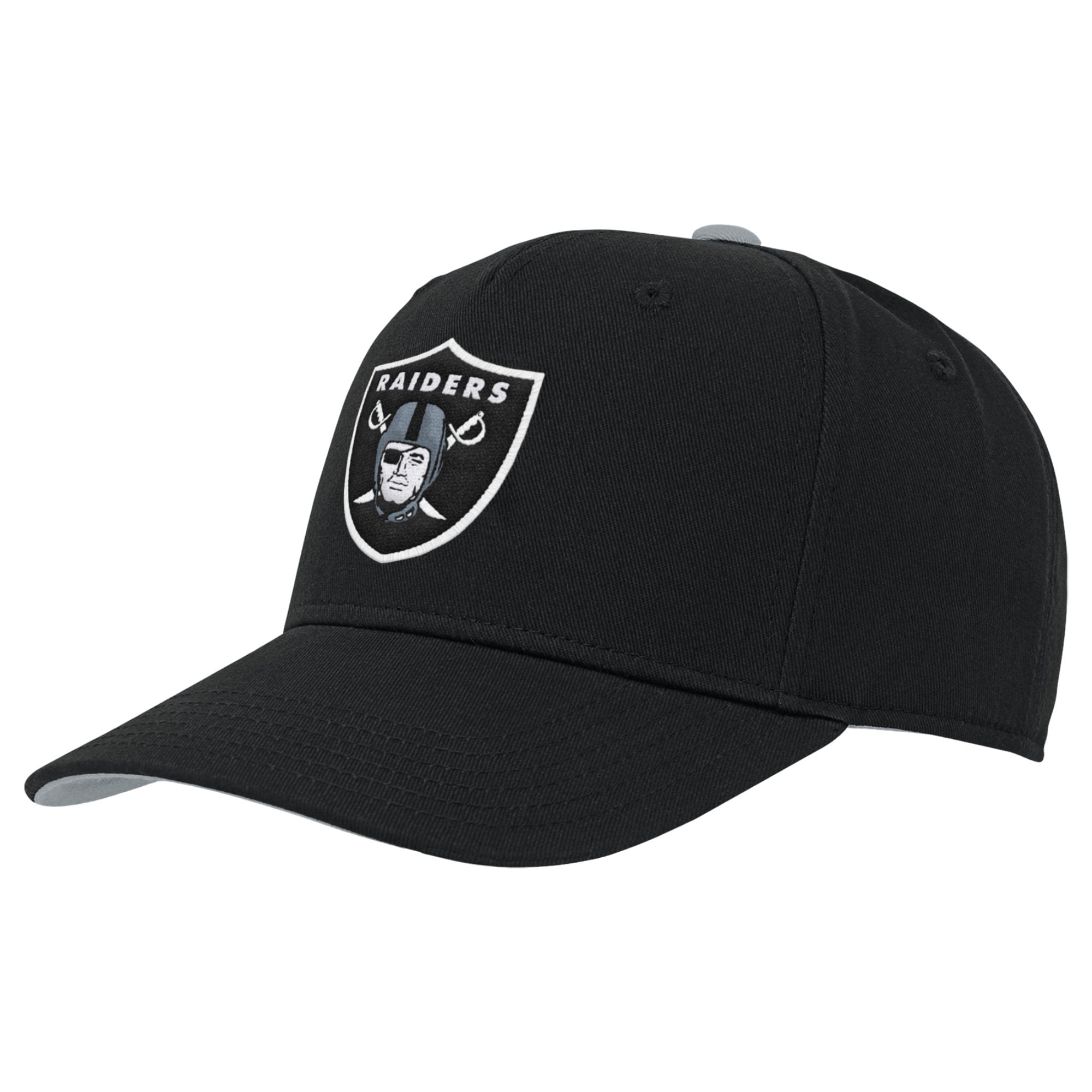 Youth Black Las Vegas Raiders Team Pre-Curved Adjustable Hat - Walmart.com