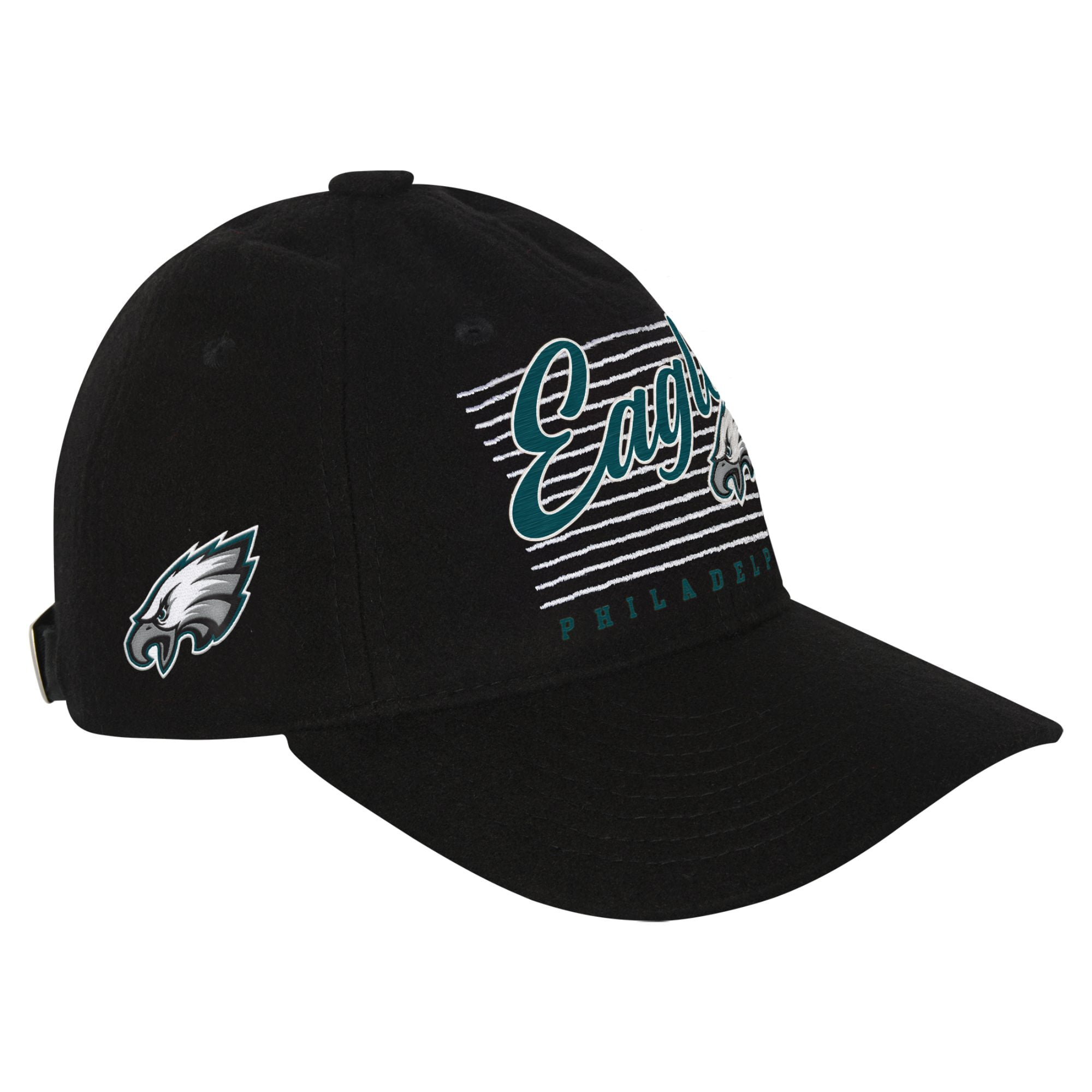 Youth Black Philadelphia Eagles Retro Wooly Adjustable Hat - Walmart.com