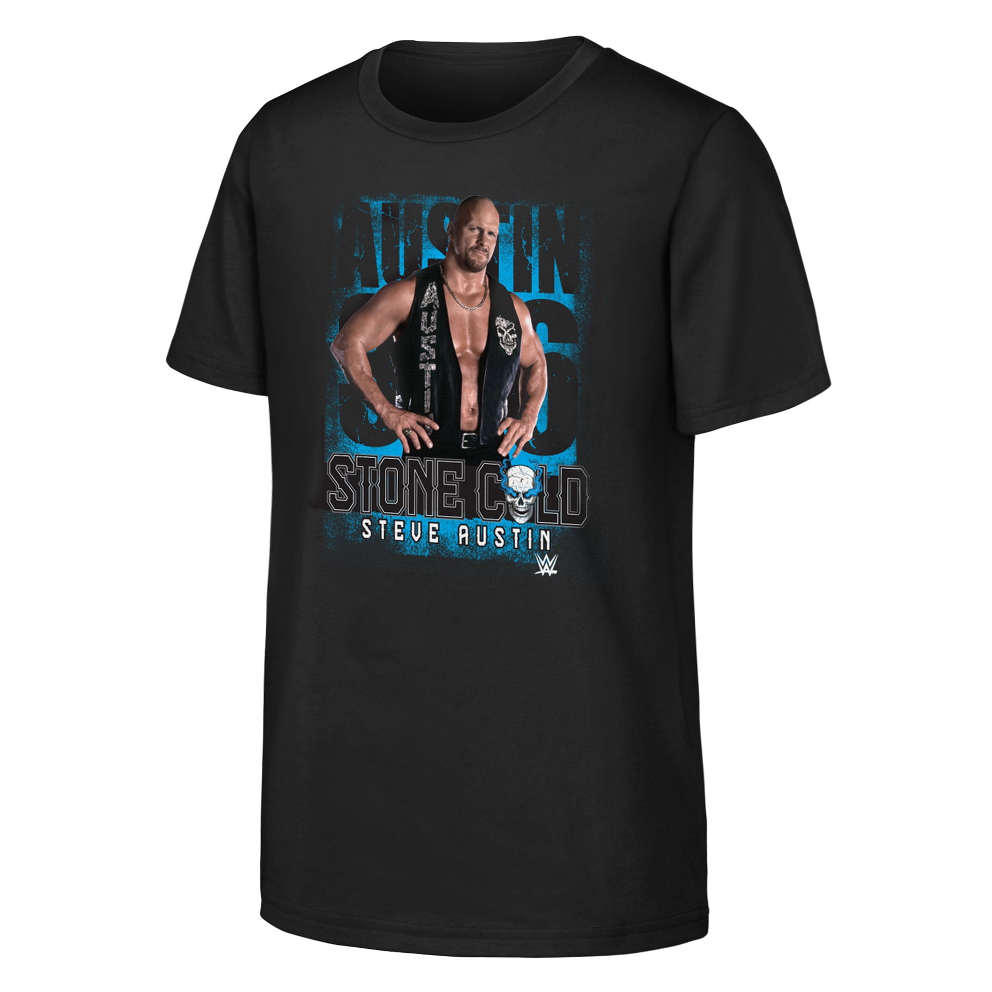 Youth Black "Stone Cold" Steve Austin Superstar T-Shirt - Walmart.com