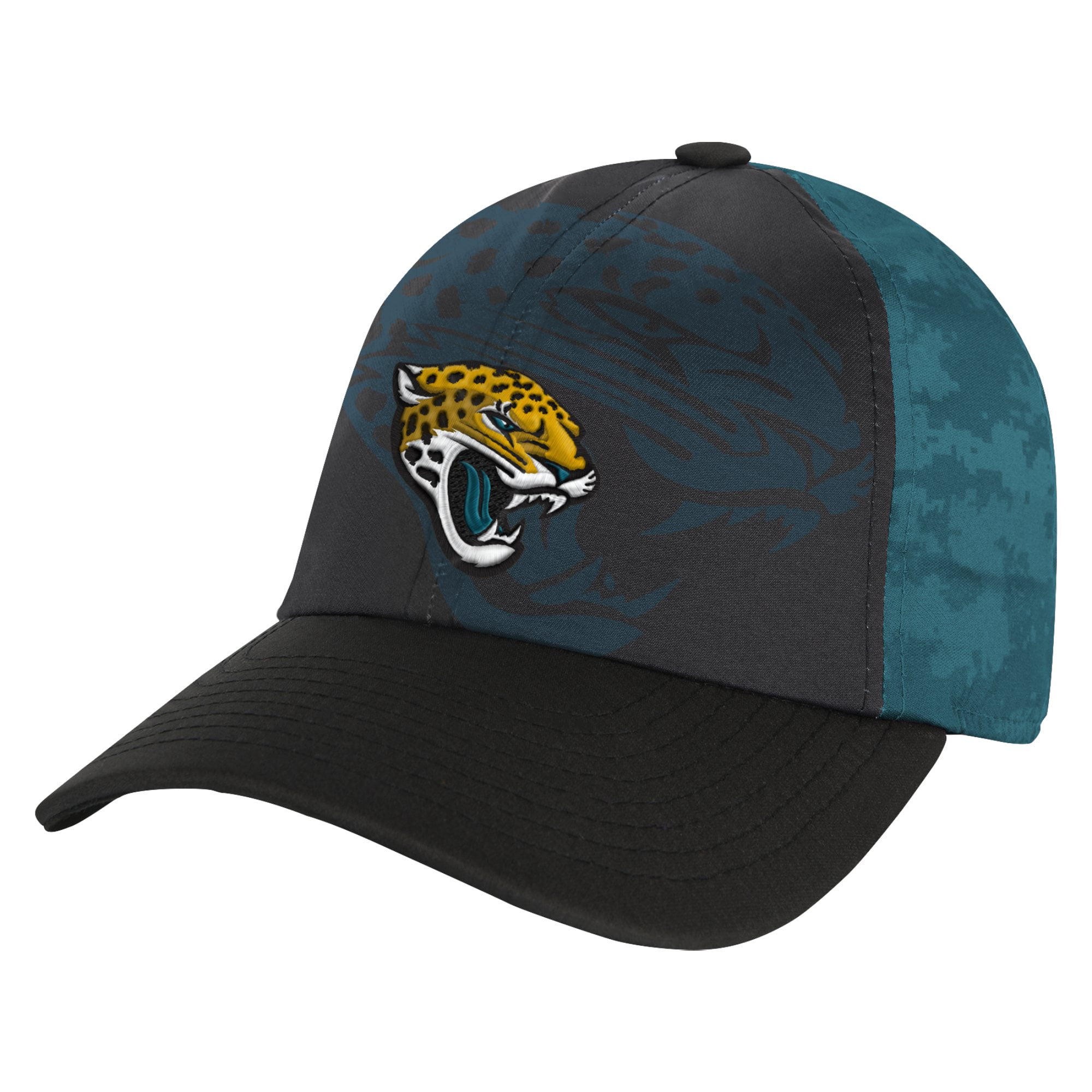 Youth Black/Teal Jacksonville Jaguars Combine Two-Tone Adjustable Hat ...