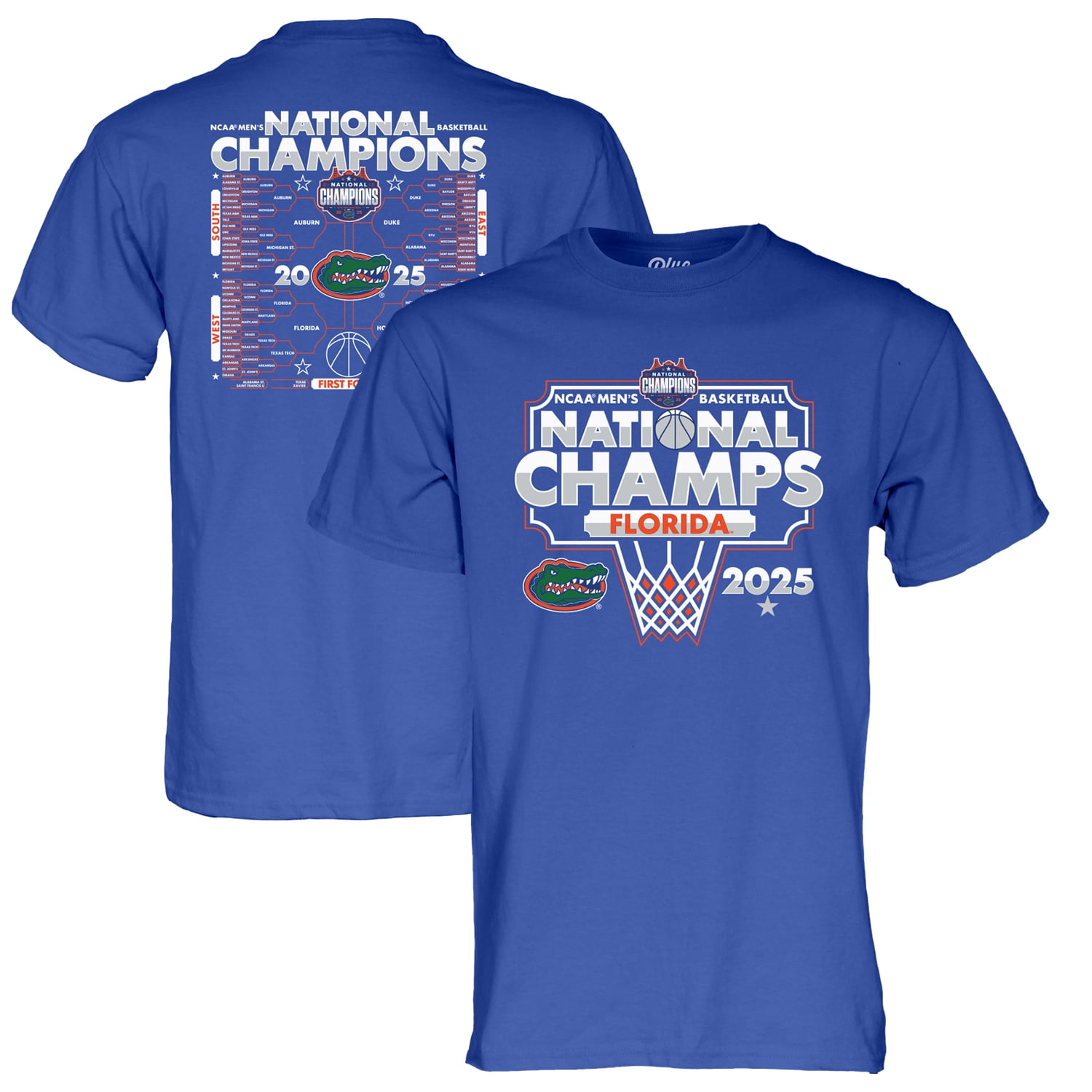 Youth Blue 84 Royal Florida Gators 2025 NCAA Men's Basketball National ...