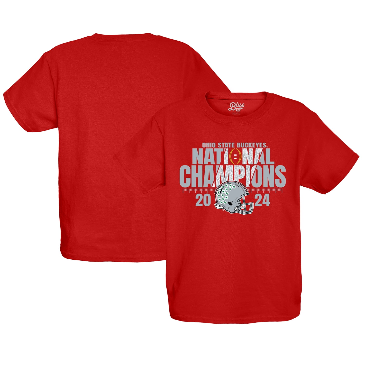 Youth Blue 84 Scarlet Ohio State Buckeyes College Football Playoff 2024 ...