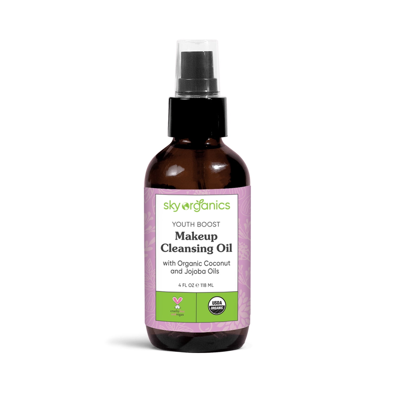 Youth Boost Makeup Cleansing Oil by Sky Organics (4 fl oz) USDA Organic ...