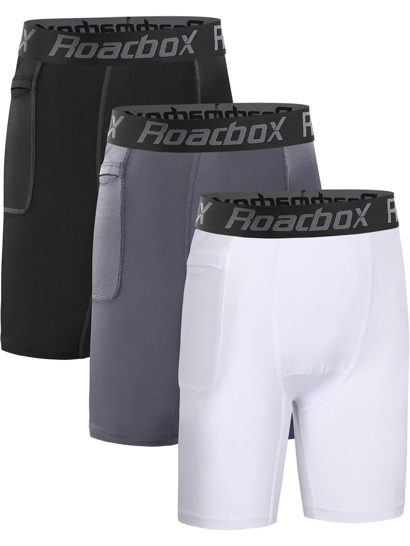 Youth Boys Compression Shorts - Spandex Athletic Kids Running ...