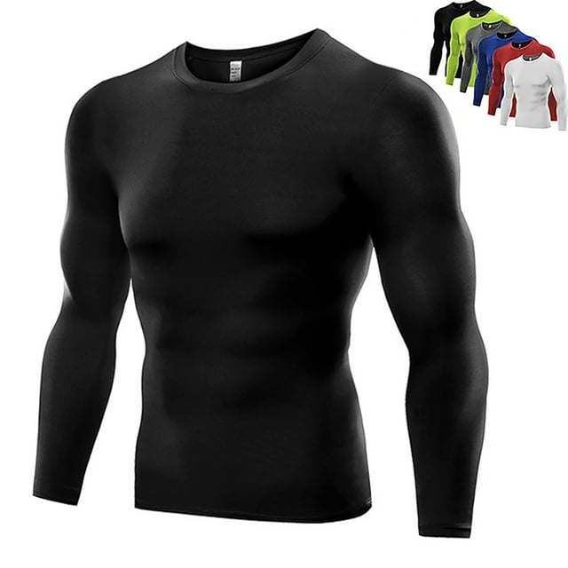 Youth Boys Compression Tops Athletic Performance Baselayer Long Sleeve ...
