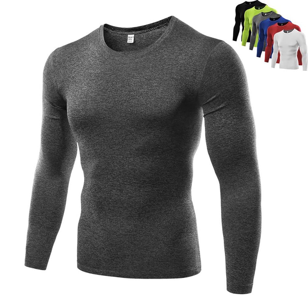 Youth Boys Compression Tops Athletic Performance Baselayer Long Sleeve ...