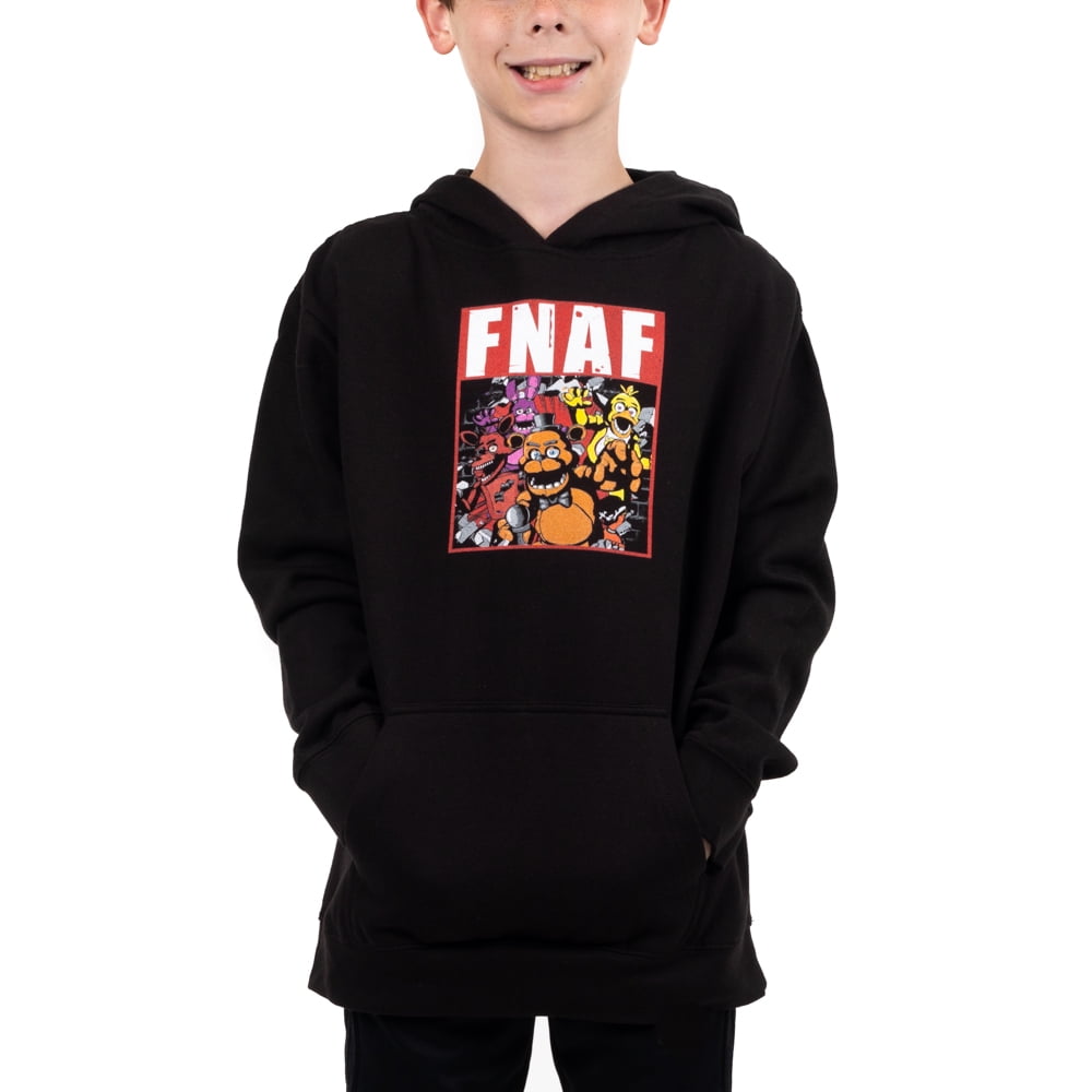 Five Nights at Freddys Kids Black Hoodie Sweatshirt - Youth Boys FNAF ...