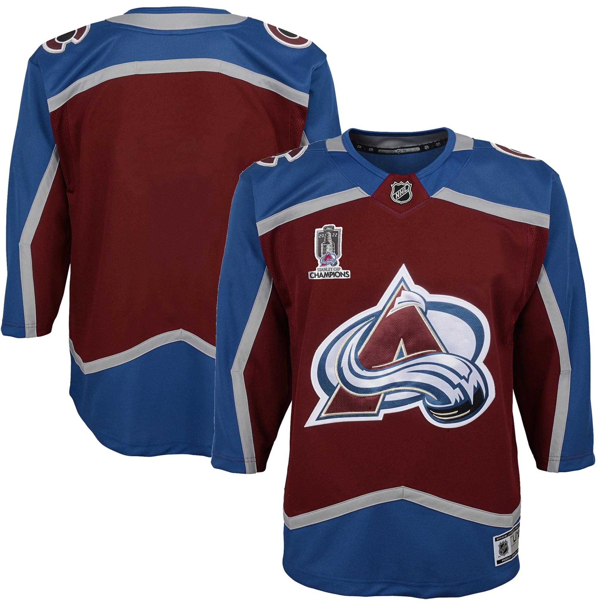 Youth Burgundy Colorado Avalanche Home 2022 Stanley Cup Champions ...