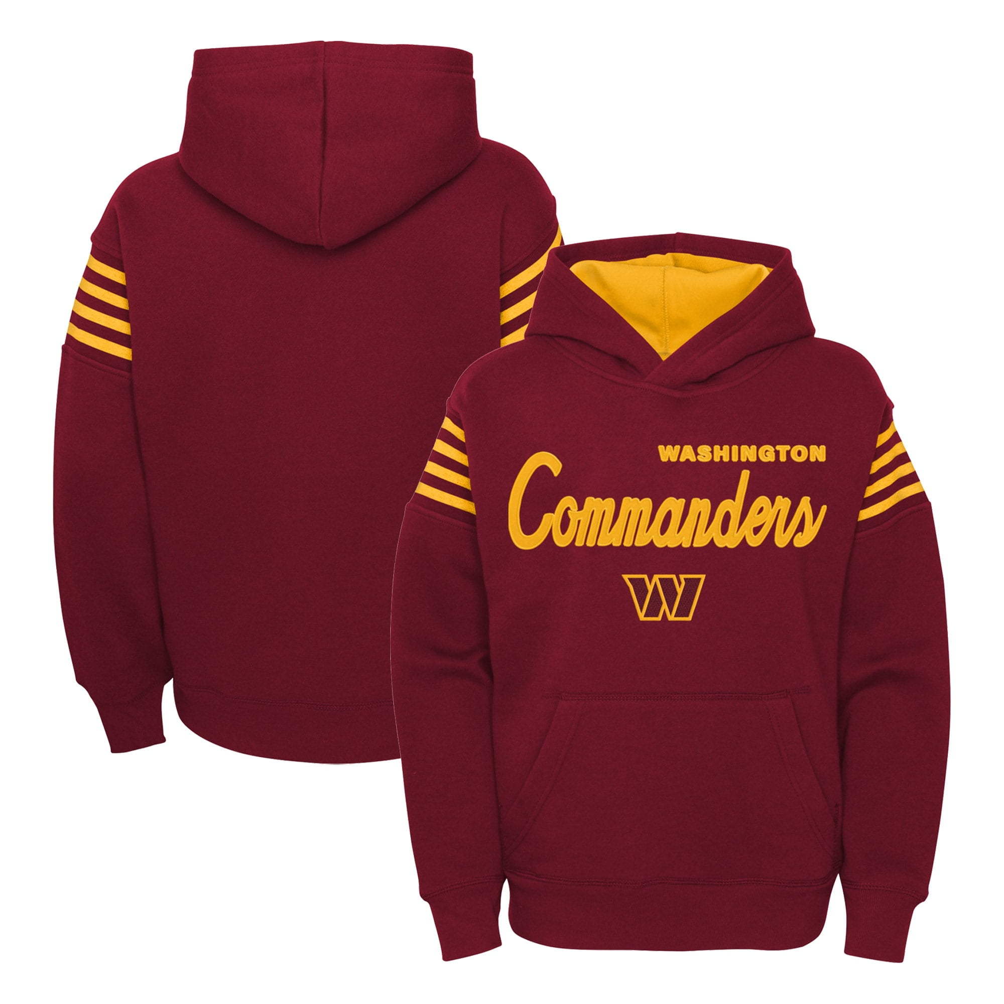 Youth Burgundy Washington Commanders The Champ Is Here Pullover Hoodie ...