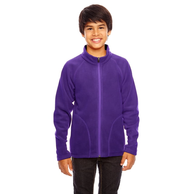 Youth Campus Microfleece Jacket - SPORT PURPLE - S - Walmart Business ...