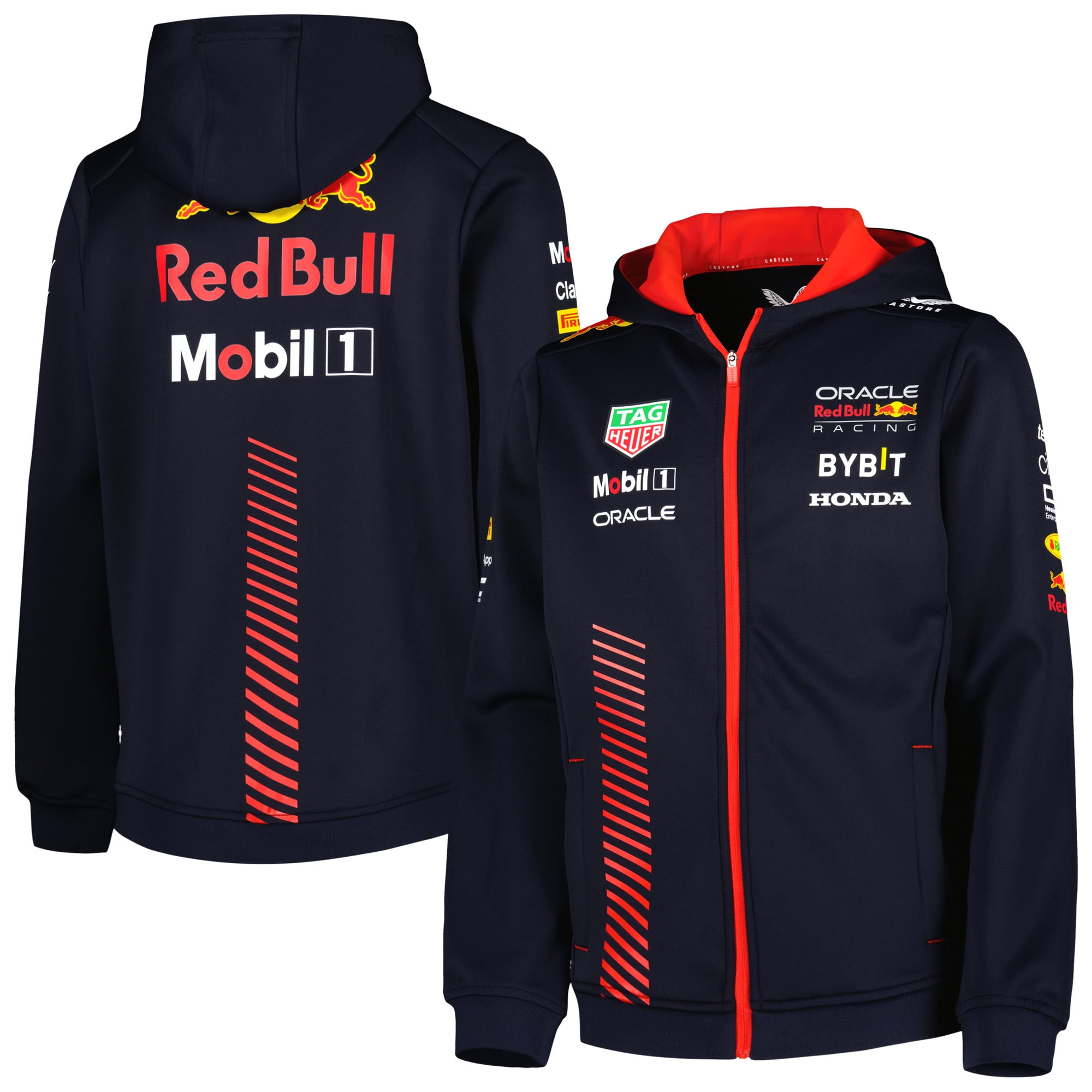 Youth Castore Navy Red Bull Racing Junior Full-Zip Hoodie - Walmart.com