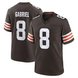 Youth Cleveland Gabriel 8 Brown Sports Player Game Stitched Name Number ...