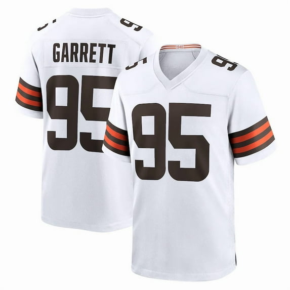 Youth Cleveland Garrett 95 White Sports Player Game Stitched Name ...