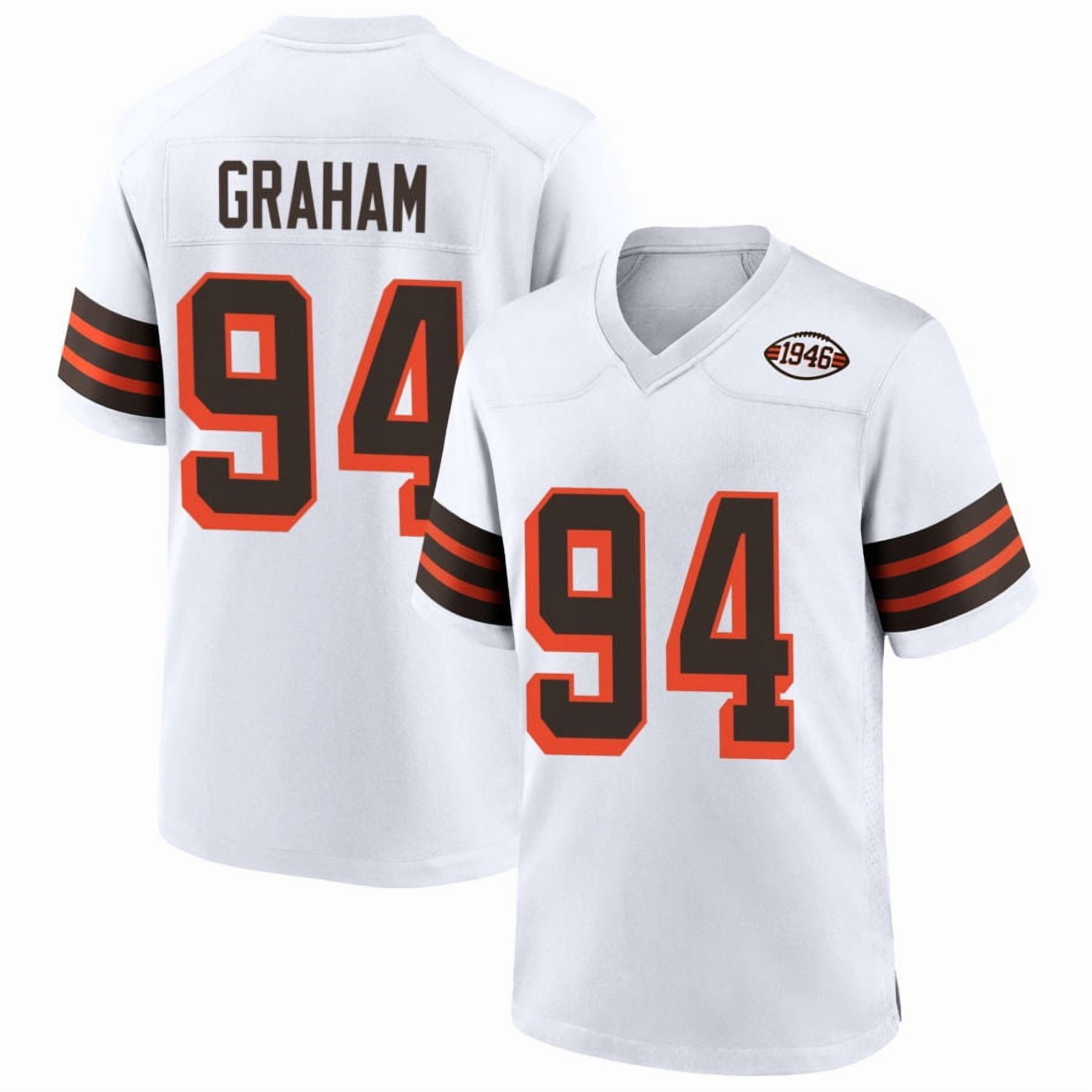 Youth Cleveland Graham 94 White Alternate Sports Player Game Stitched ...